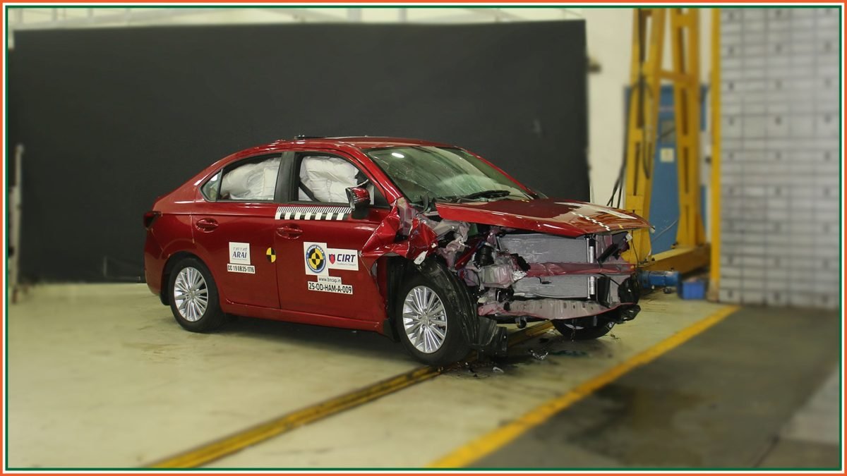 Honda Amaze 3rd Gen Crash Test: 5-Star Bharat NCAP Safety Rating - Wowcar